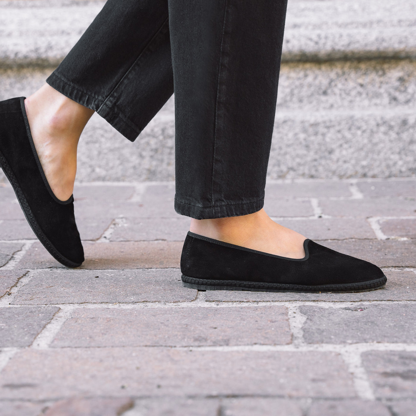 Velasca | Black suede friulane shoes, Made in Italy