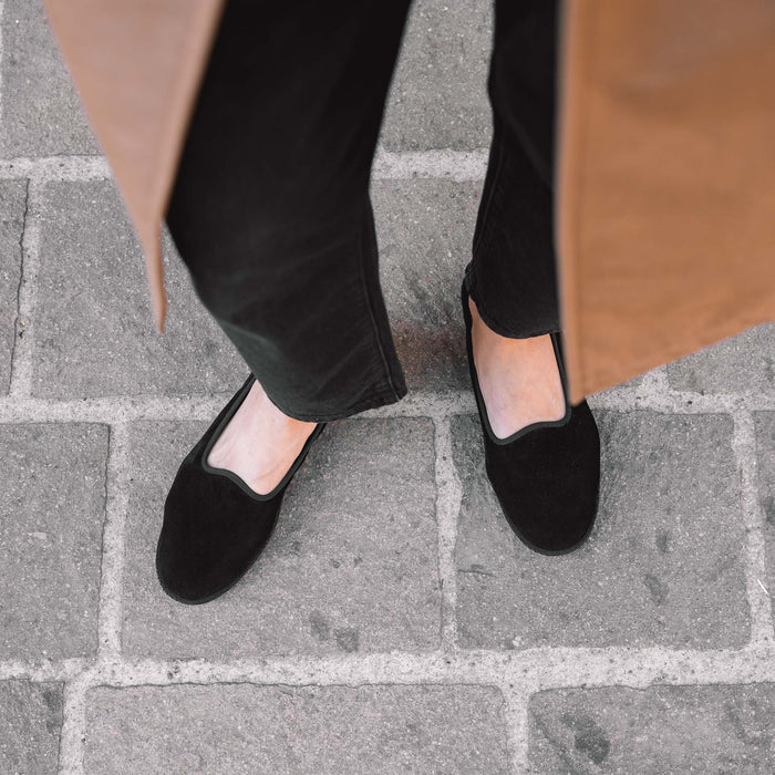 Velasca | Black suede friulane shoes, Made in Italy